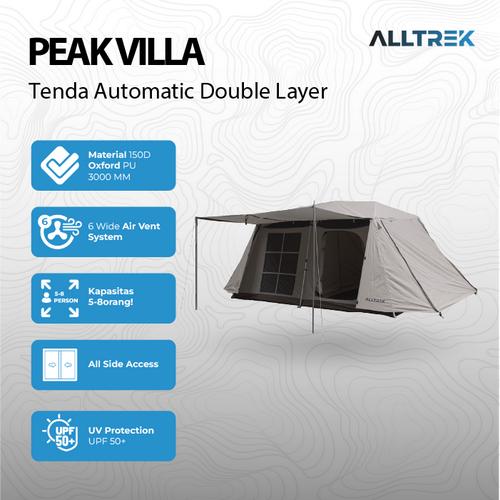 Promo ALLTREK Tenda Otomatis PEAK VILLA Camping Glamping Luxury Double ...