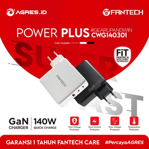 Promo Fantech Power PLUS 140W | 4-Ports GaN Charger CWG140301 - Black ...