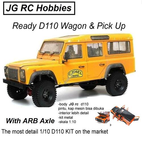 Jual Boom Racing Defender Landrover Team Raffee D110 Wagon Pickup 1/10 ...