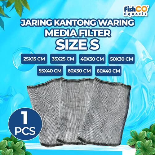 Jual Jaring Kantong Media Filter Ikan Waring Lokal Size S 25x15cm ...