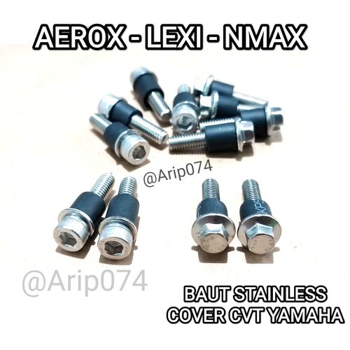 Promo BAUT COVER CVT STAINLESS NMAX AEROX LEXI BAUT COVER TUTUP CVT ...