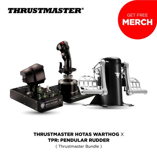 Promo Thrustmaster Hotas Warthog + TPR Pendular Rudder Pedal Flight Sim ...