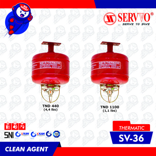 Jual Servvo Thermatic Clean Agent FE-36 Cap. 5 kg Portable TND-1100 SV ...