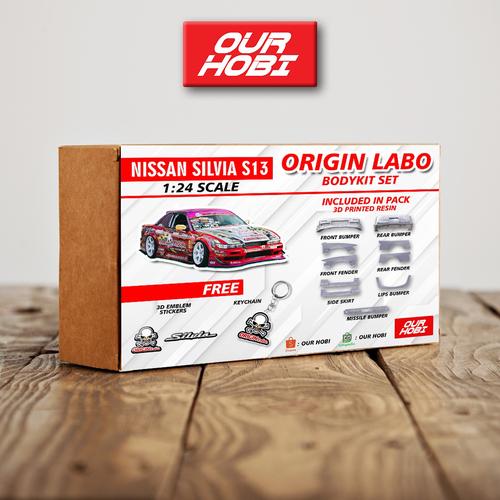 Jual Widebody Bodykit Nissan S13 Origin Labo Aoshima Tamiya Fujimi 1/24 ...