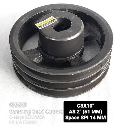 Jual C3X10" PULLEY C3 X 10 INCHI TIPE C 3 JALUR 25 CM PULI PULY POLY ...