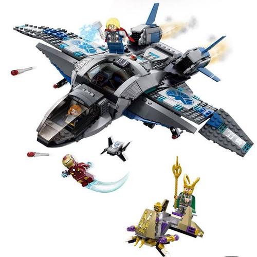 Jual BRICKS PESAWAT QUINJET HEROES ASSEMBLE IRONMAN THOR LOKI BLACK ...