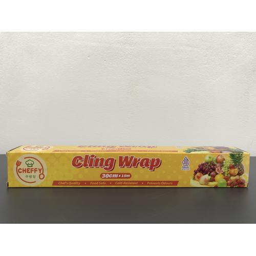 Jual CHEFFY Cling Wrap 30cm x 15m (plastik pembungkus makanan) - Kota ...