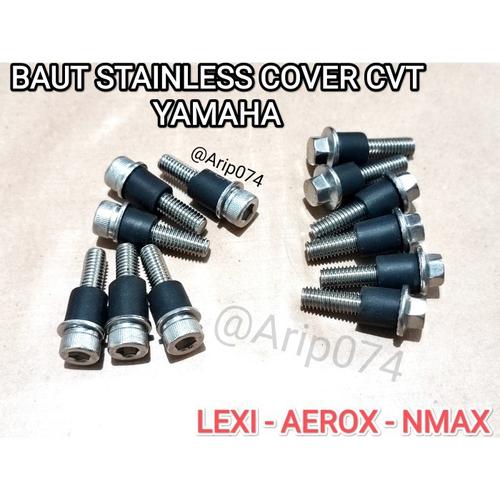 Promo BAUT STAINLESS COVER CVT AEROX LEXI NMAX BAUT COVER COVER CVT ...