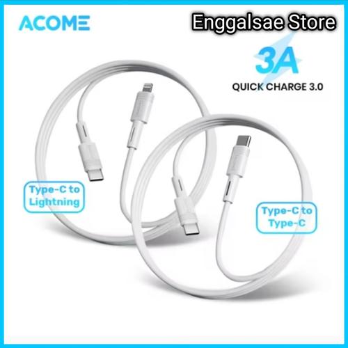 Jual ACOME Kabel Data C to Type-C / C to Lightning Fast Charging PD 60W ...