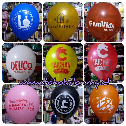 Jual balon cetak sablon custom setik cup - 100 + setik pcs - Kota ...