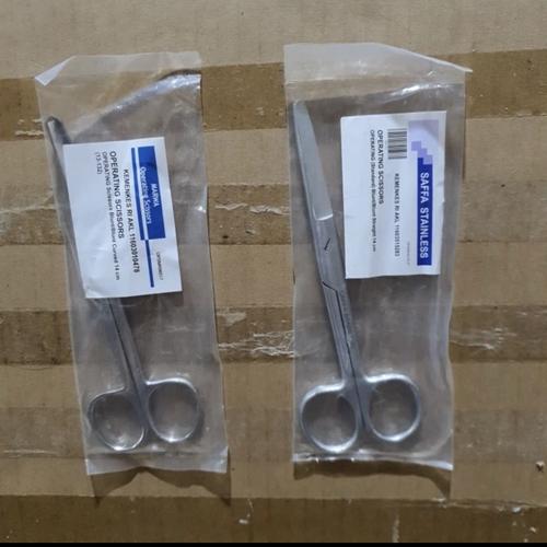 Jual gunting tumpul tumpul 14 cm lurus / gunting tumpul tumpul bengkok ...