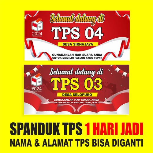 Jual Spanduk Nama TPS pemilu 2024 - spanduk selamat datang di TPS - 0 ...