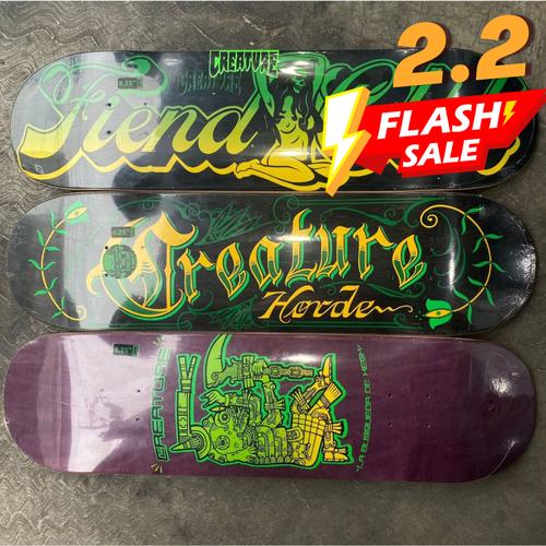 Jual Santa cruz Creature NHS Distribution skateboard deck original usa ...