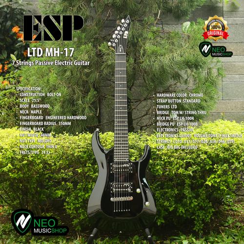 Jual ESP LTD MH17 7 Strings Passive Electric Guitar - Tanpa Packing ...