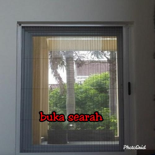 Jual folding screen jendela kawat nyamuk lipat - buka tengah - Jakarta ...