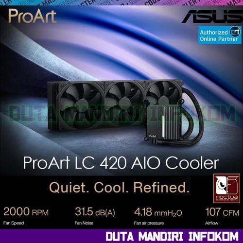 Promo ASUS ProArt LC 420 - 420mm AIO Liquid CPU Cooler with Noctua NF ...
