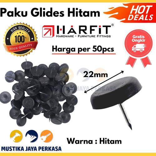 Jual Paku Plastik Kaki Furniture Glides 22 Mm Hitam Kursi Lemari Paku ...