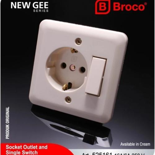 Jual Engkel stop kontak Arde broco New gee Cream krem Inbow Tanam ...