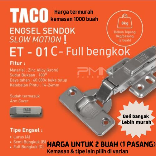 Jual Engsel Sendok Slow motion Taco ET Lurus / Setengah / Full Bengkok ...