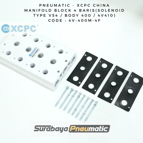 Jual Manifold Block - 4V-400M-4F (4 Baris) - V54 / BODY 400 / 4V410 ...