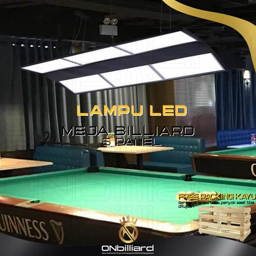 Jual Lampu LED Meja Billiard 6 Panel / 6 LED Lamp Biliyar Biliar Table ...