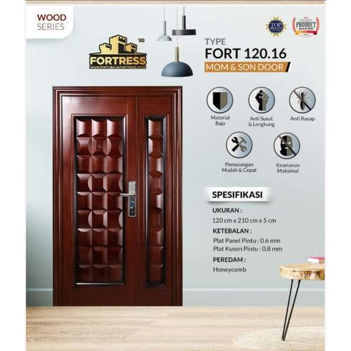 Jual Pintu Utama | Pintu Baja Mother And Son 120x210 Fortress 120.16 ...