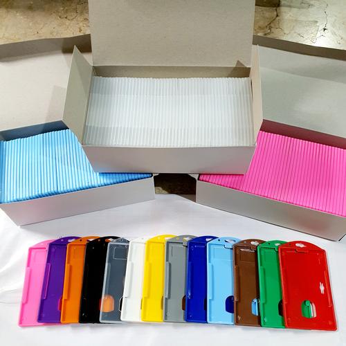 Jual ID Card Casing / Case Holder Frame Name Tag Plastik Satu Sisi ...