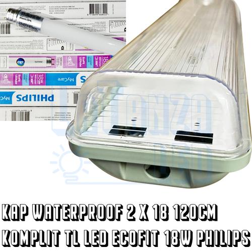 Jual Kap TL LED Waterproof ip65 2x18 120cm Komplit TL LED 18W - Jakarta ...