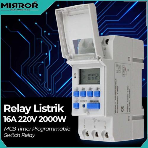 Jual MCB Timer Alat Pemutus Aliran Listrik Otomatis 16A 220V 2000W ...