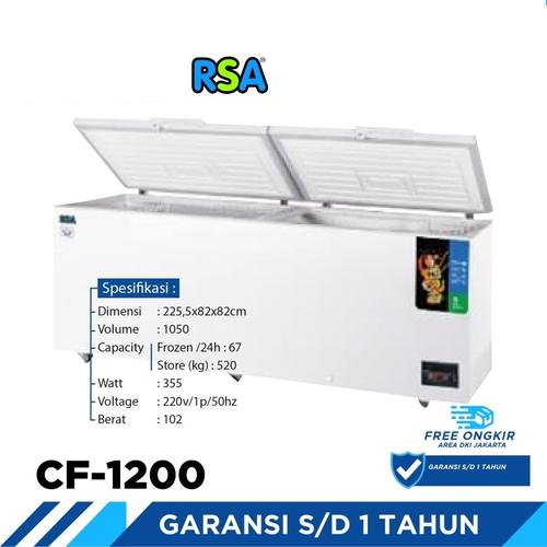 Jual RSA Chest Freezer Box 1050 Liter CF-1200 / CF 1200 / CF1200 ...