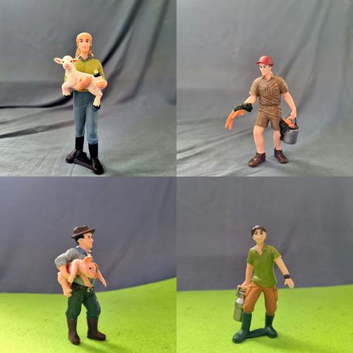 Jual Figure Petani Peternak Susu Farmer miniatur model mainan diorama ...