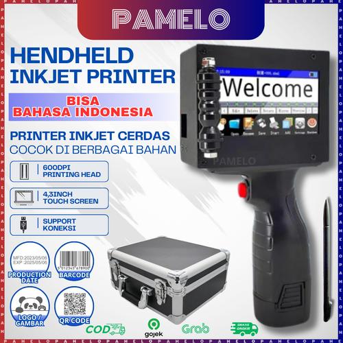 Promo Handheld Inkjet Printer Mesin Barcode Expired Date & Logo ...