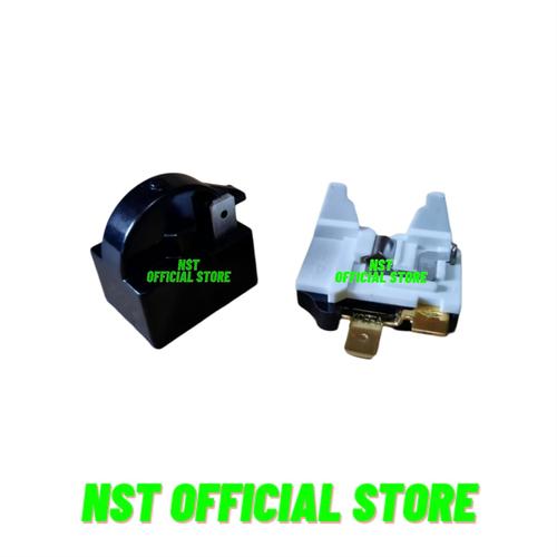 Jual PTC Relay 1 pin kanan dan overload 1/6 PK utk kulkas freezer ...