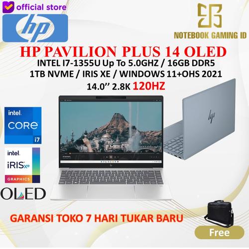 Promo HP Pavilion Plus 14 OLED I7 1355 IrisXe 16GB 1TB Ssd 14 Qhd 2.8K ...