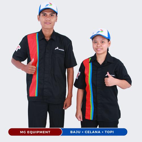 Jual Seragam Spbu Pasti Prima Operator, Pengawas, Ob Pertamina + Topi ...