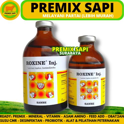Jual ROXINE 50ml dan ROXINE 100ml Obat anti biotik infeksi pernafasan ...