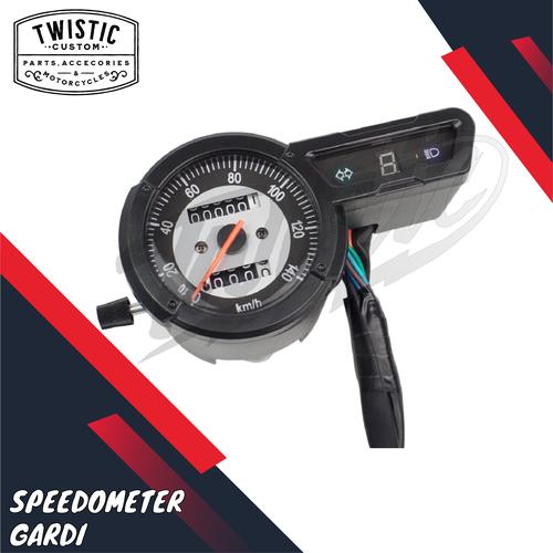 Jual Speedometer Analog Gardi Motor Caferacer Bobber Tracker Universal ...