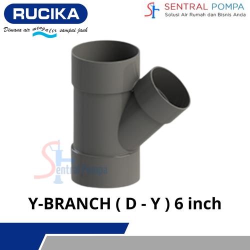 Jual Rucika Y Branch 6" D DY Tee Y TY 45 Fitting Pipa PVC 6 inch - Kota ...