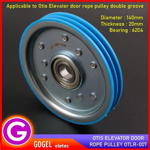 Jual Elevator Roller hanger otis/door rope lift pulley double groove 140 - Kota Tangerang ...