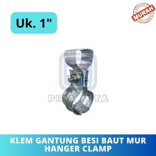 Jual Klem Gantung Pipa 1 Inch Besi Engsel Hanger Clamp Clem Baut Mur ...