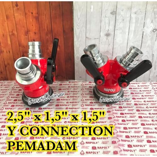 Jual Y Connection 2,5 x 1,5 x 1,5 Inch Hydrant 2 Handle Pemadam Fire ...