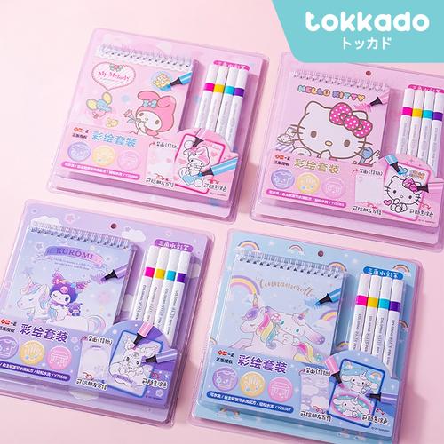 Jual TOKKADO Sanrio Mokka Coloring Book Set Buku Mewarnai Spidol Warna ...
