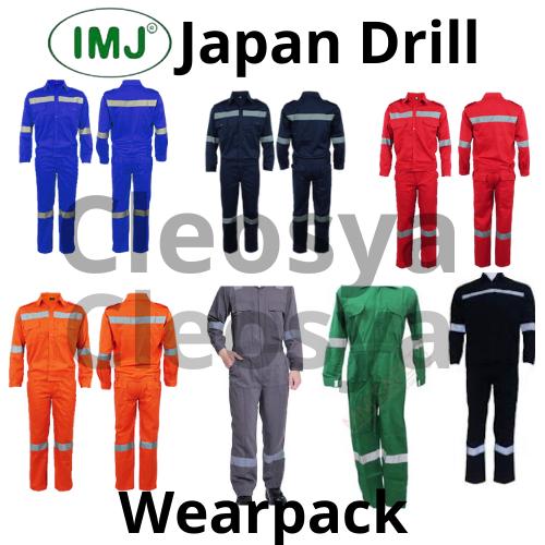 Jual Wearpack Imj Safety Japan Drill Seragam kerja proyek K3 - M - Abu ...