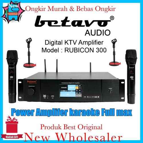 Jual Power Max Amplifier Karaoke Plus wireless mic Be tavo Rubicon 300 ...