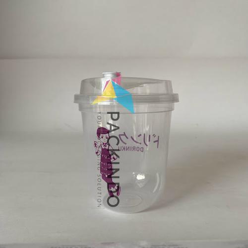 Jual Gelas Plastik Boba/Cheese Tea/ Cup Injection oval 380ml ...
