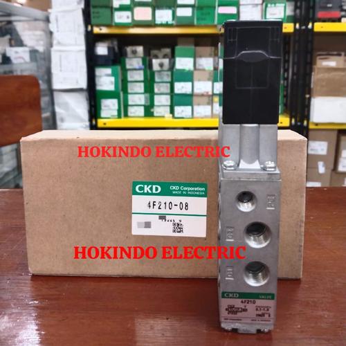 Jual SOLENOID VALVE CKD 4F210 AC110V SOL VALVE CKD 4F210-08 110VAC ...