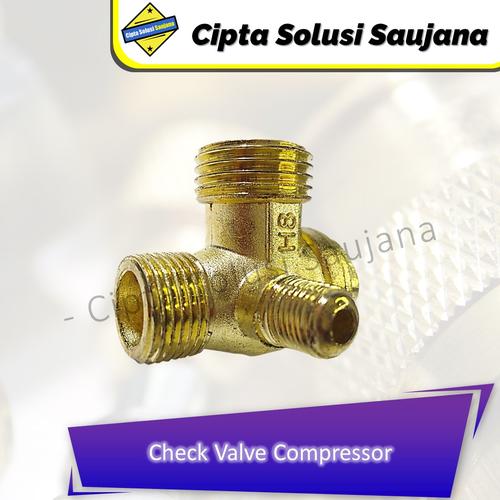 Promo CHECK VALVE KOMPRESOR ANGIN OLI PORTABLE KATUP 1 ARAH DRAT LUAR ...