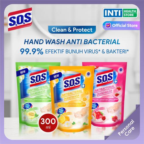 Jual SOS | Hand Soap Sabun Cuci Tangan 300ml Pouch | Hand Wash Refill ...