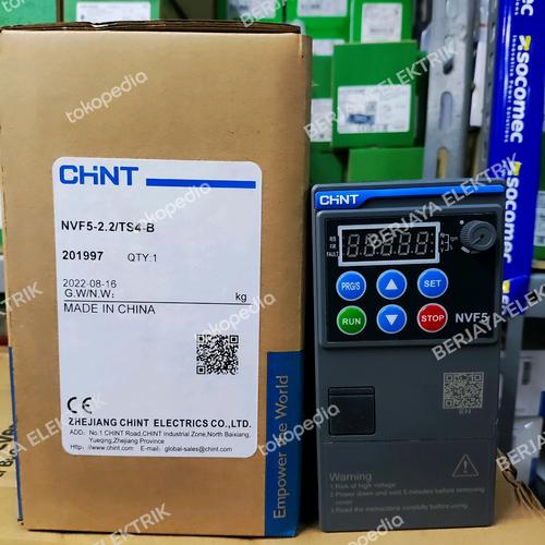 Jual CHINT Inverter NVF-5 2/2/TS4B 3Phase 380V 2,2KW - Jakarta Pusat - ELECTRIC JAYA | Tokopedia