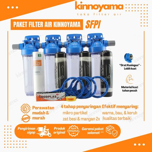 Jual Paket Filter Air Sumur Bor 4 Thp / Saringan Air Toren Zat Besi ...